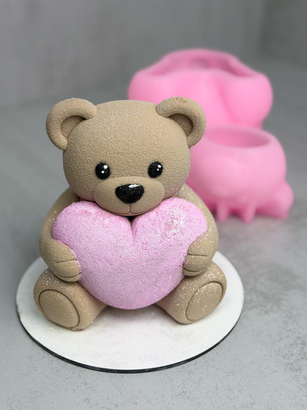 Love Bear Silicone Mold 1200 Ml, 3D Teddy Bear Cake Mold, Bear With ...