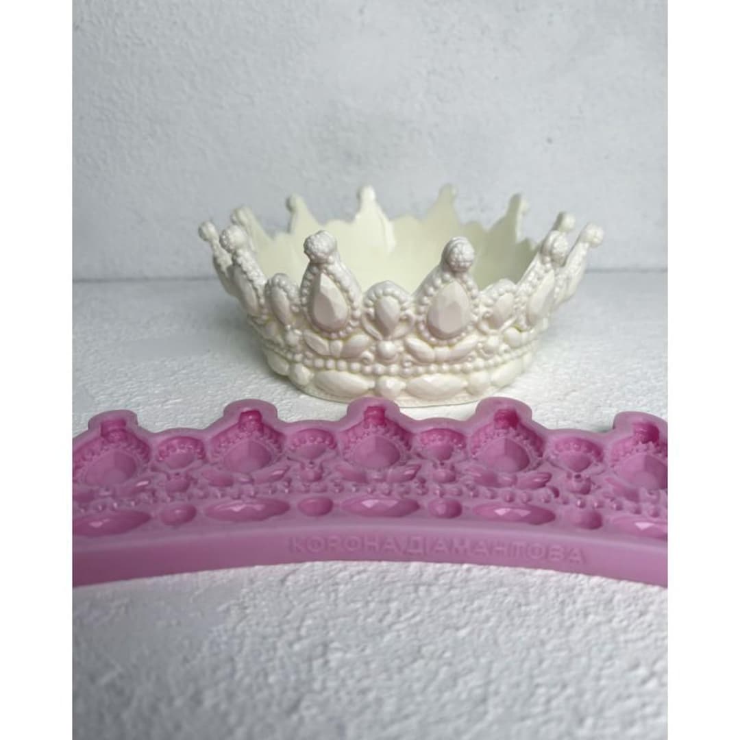 3D Crown Silicone Mold, Princess Tiara Candle Mold, Royal Fondant Mold ...