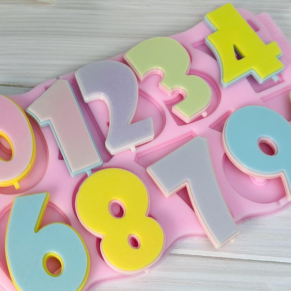 Silicone Numbers Chocolate Molds - Etsy
