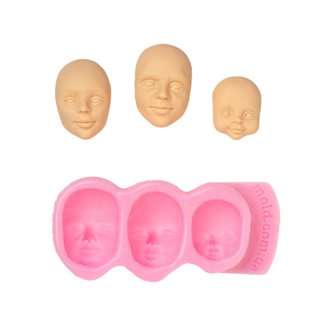 Silicone Mold Faces 2d - Etsy