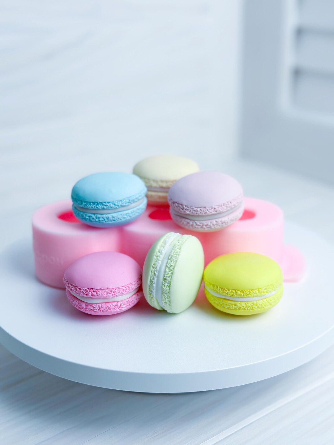 3D Macaron Silicone Mold, Macaron Baking Mold Set, Macaron Polymer Clay ...