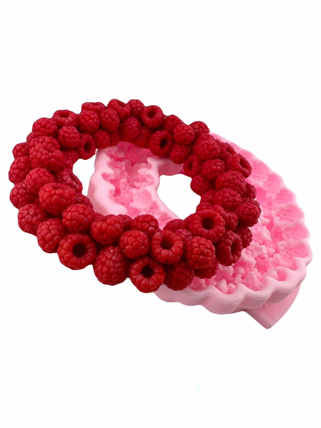 Raspberry Wreath Silicone Mold for Chocolate and Fondant, 3D Fruit ...