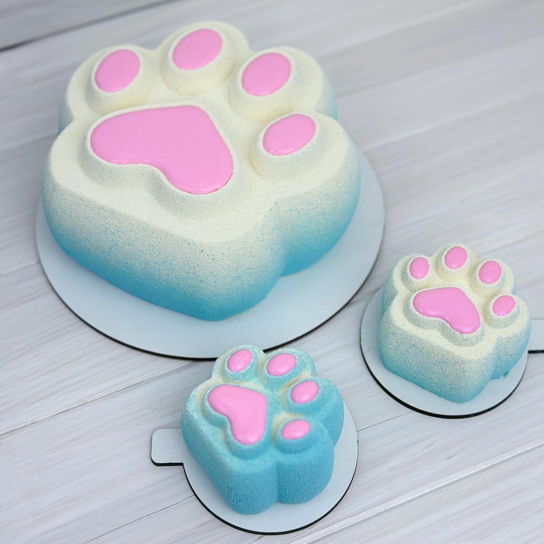Silicone Paw Mold, 3D Paw Print Mold, Animal Paw Silicone Mold for Cake ...