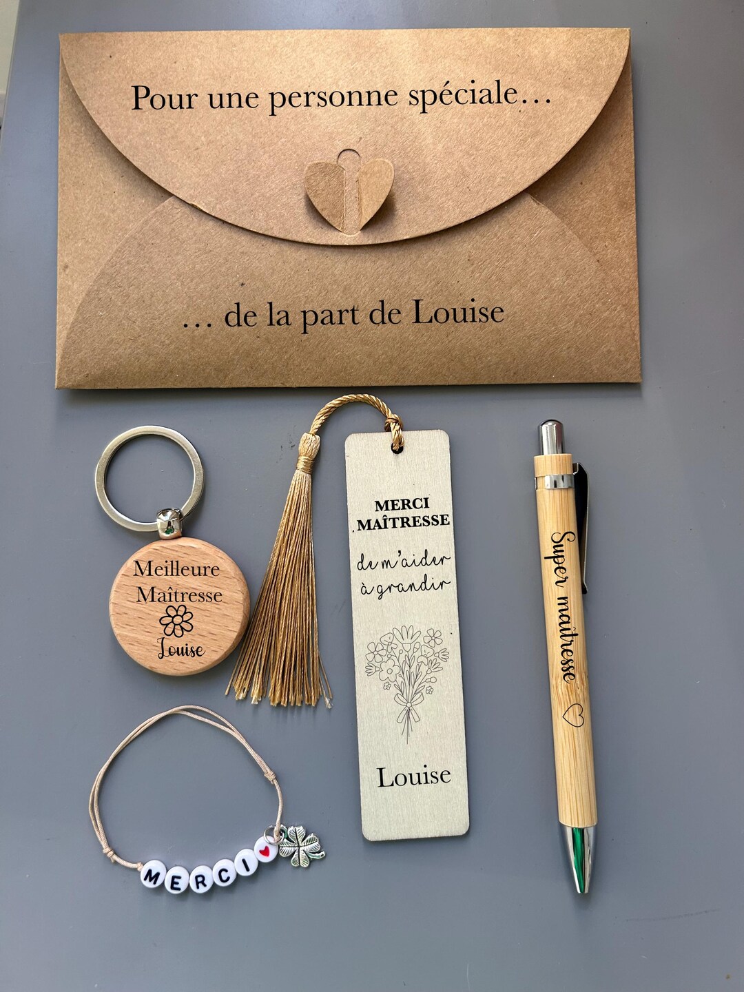 End of School Year Gift Box for Teacher, Pen, Key Ring, Bookmark ...