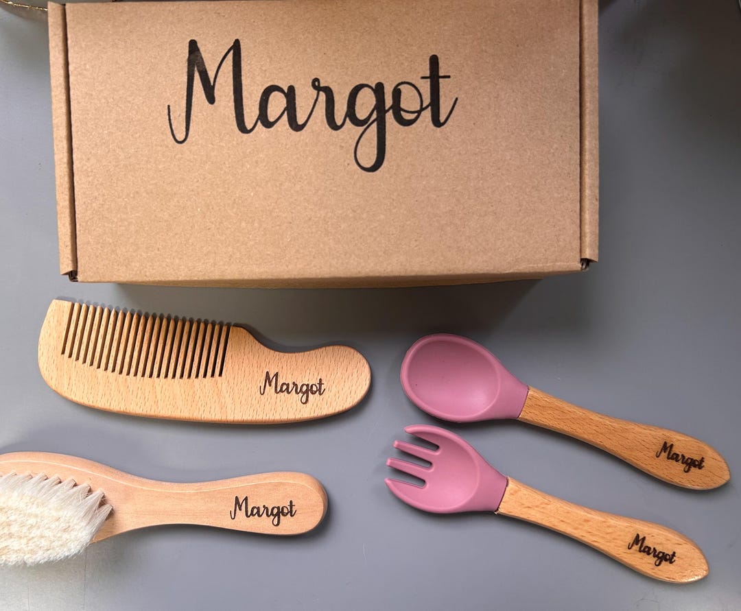 Personalized Birth Gift Box for Baby Girl and Boy Wooden Covered ...