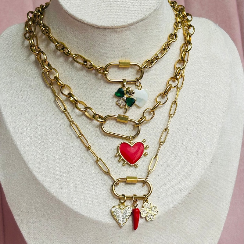 Charm Necklace - Etsy