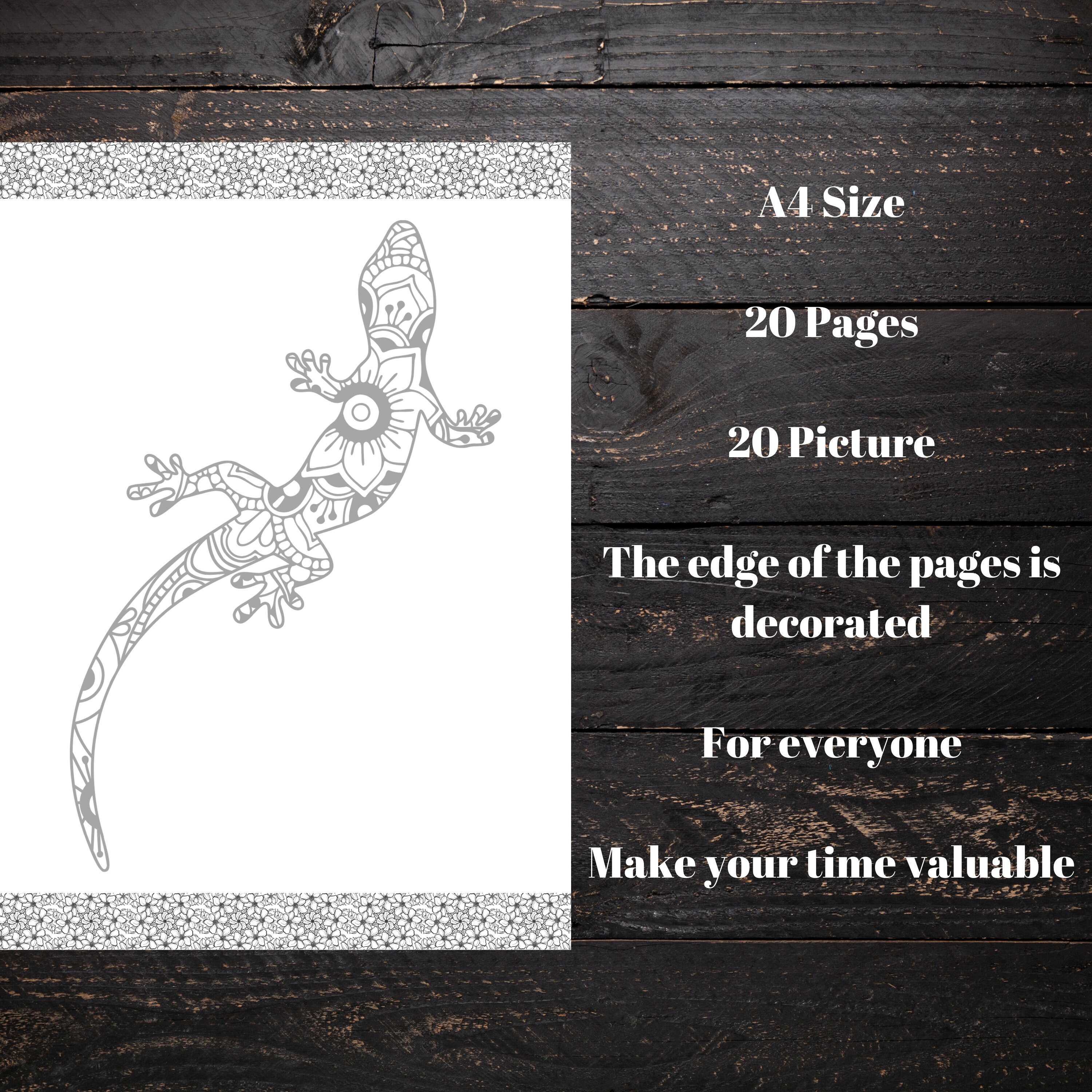 20 Animal Patterned Mandala Colouring Pages - Etsy