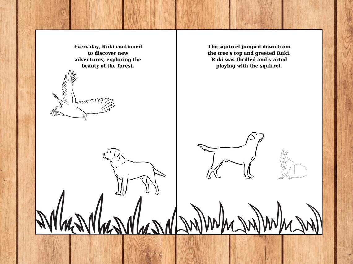 Colours of the Forest: Storybook and Colouring Pages for Children - Etsy