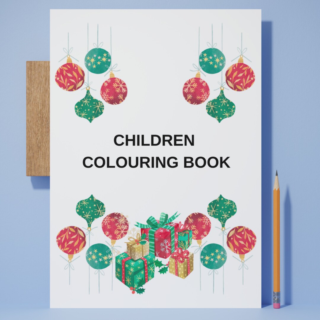 Christmas Themed Digital Colouring Book Great Gift for Baby - Etsy