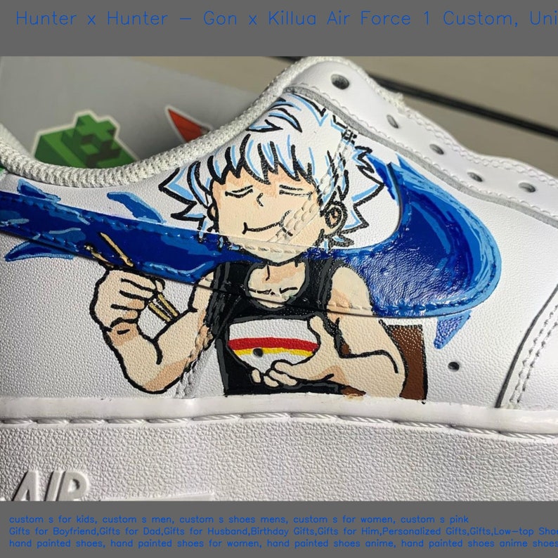 Hunter X Hunter Gon X Killua Air Force 1 Custom Unisex Sneaker ...