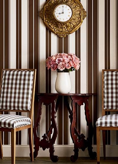 Thibaut Norfolk Stripe Wallpaper - Etsy