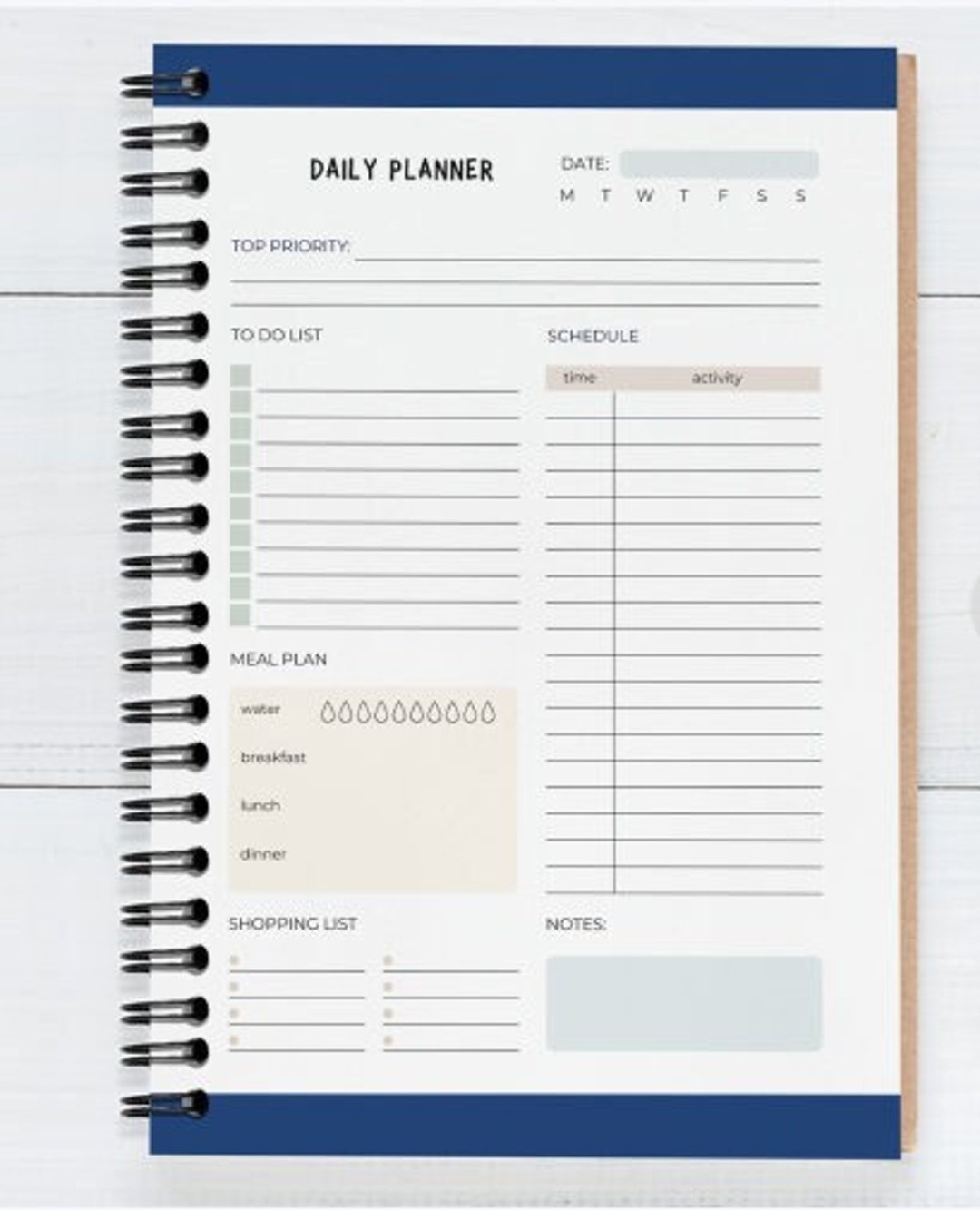 Digital Day Organizer: Downloadable Daily Planner Shee - Etsy