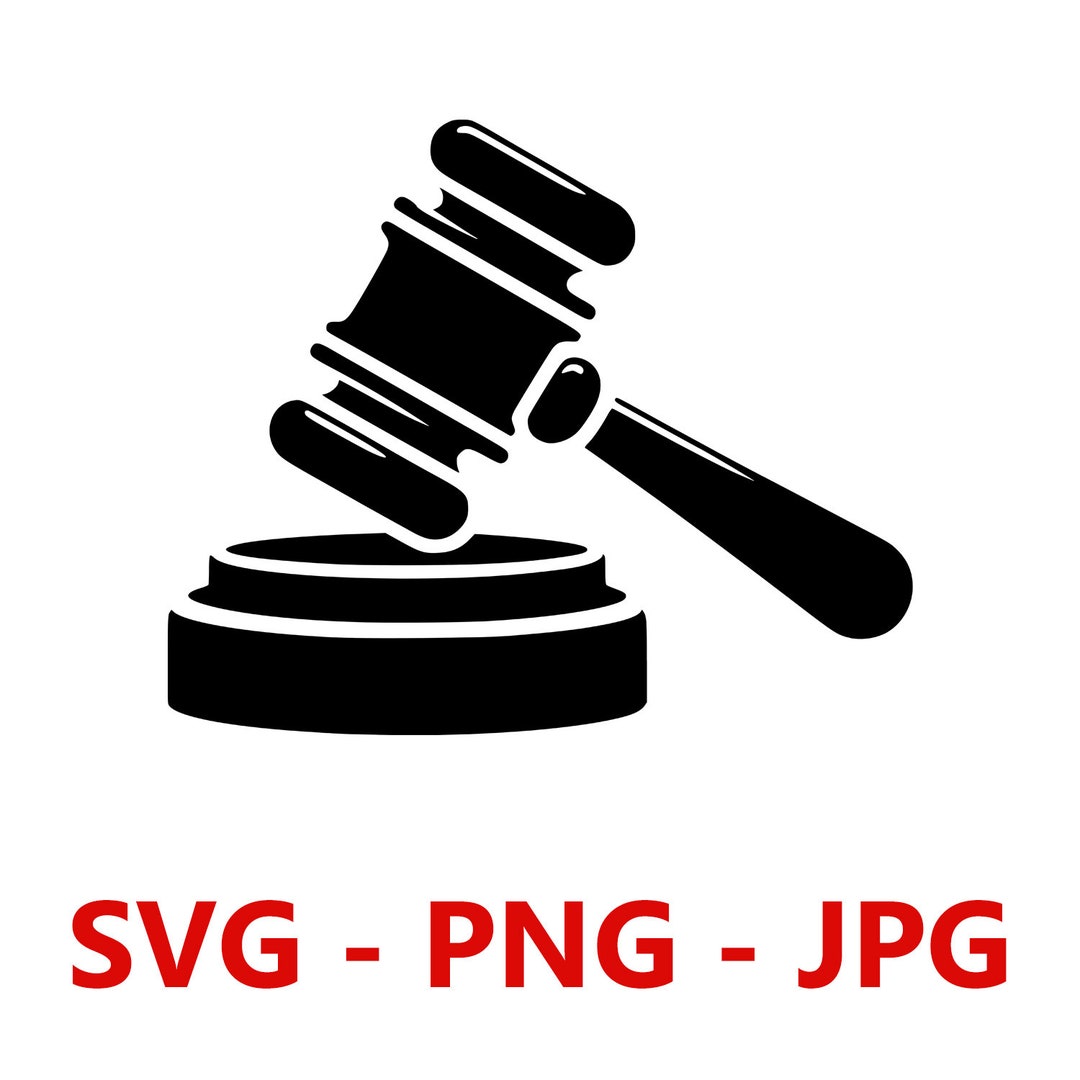 Judges Gavel SVG, Judges Gavel PNG, Judges Gavel JPG, Instant Digital ...