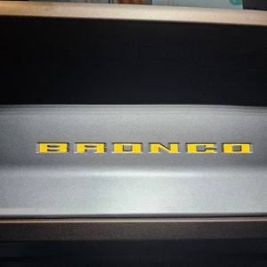 Bronco Dash Insert Inlay Letters (2 Pack) - Etsy