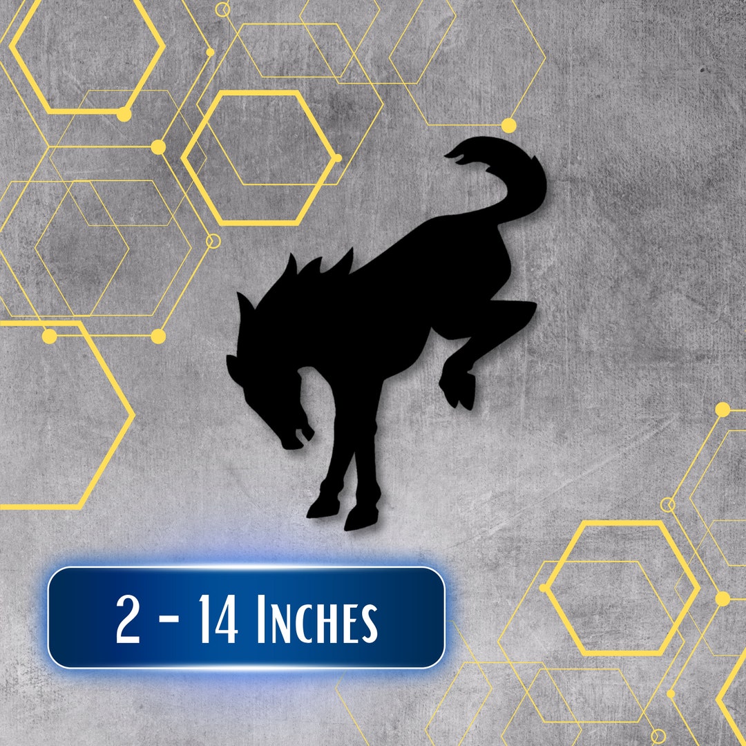 Bronco Horse Logo Decal - Etsy Canada