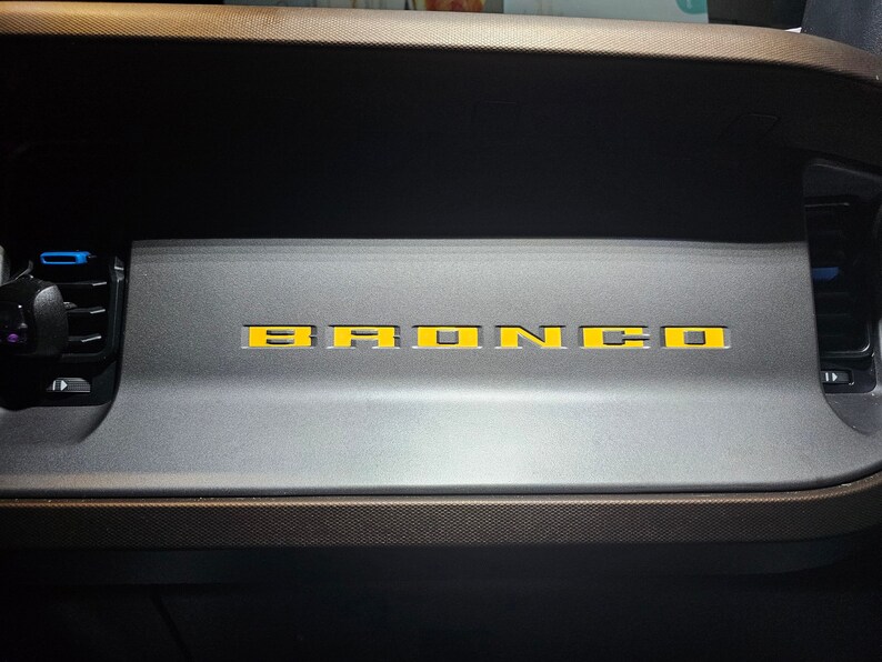 Bronco Dash Insert Inlay Letters 2 Pack - Etsy