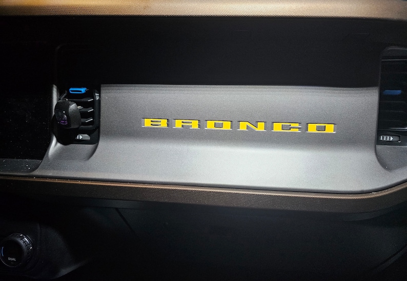 Bronco Dash Insert Inlay Letters 2 Pack - Etsy