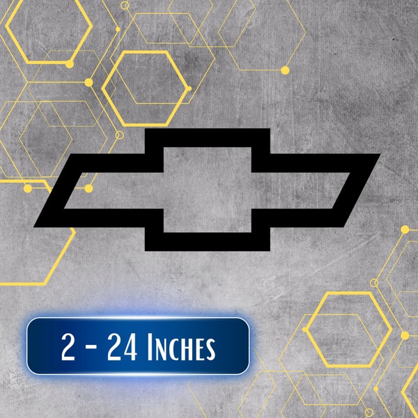 Chevrolet Black Logo Decal - Etsy