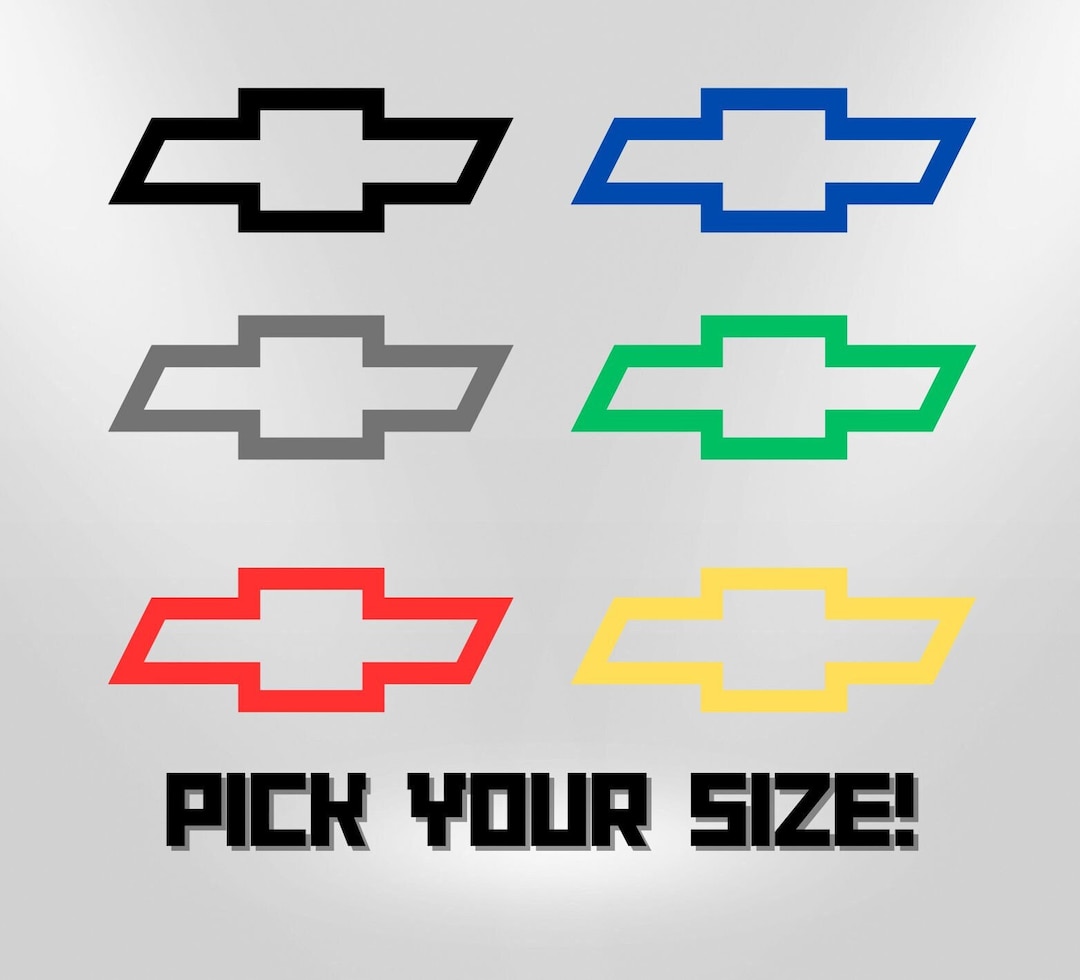 Chevrolet Logo Decal Sticker - Etsy