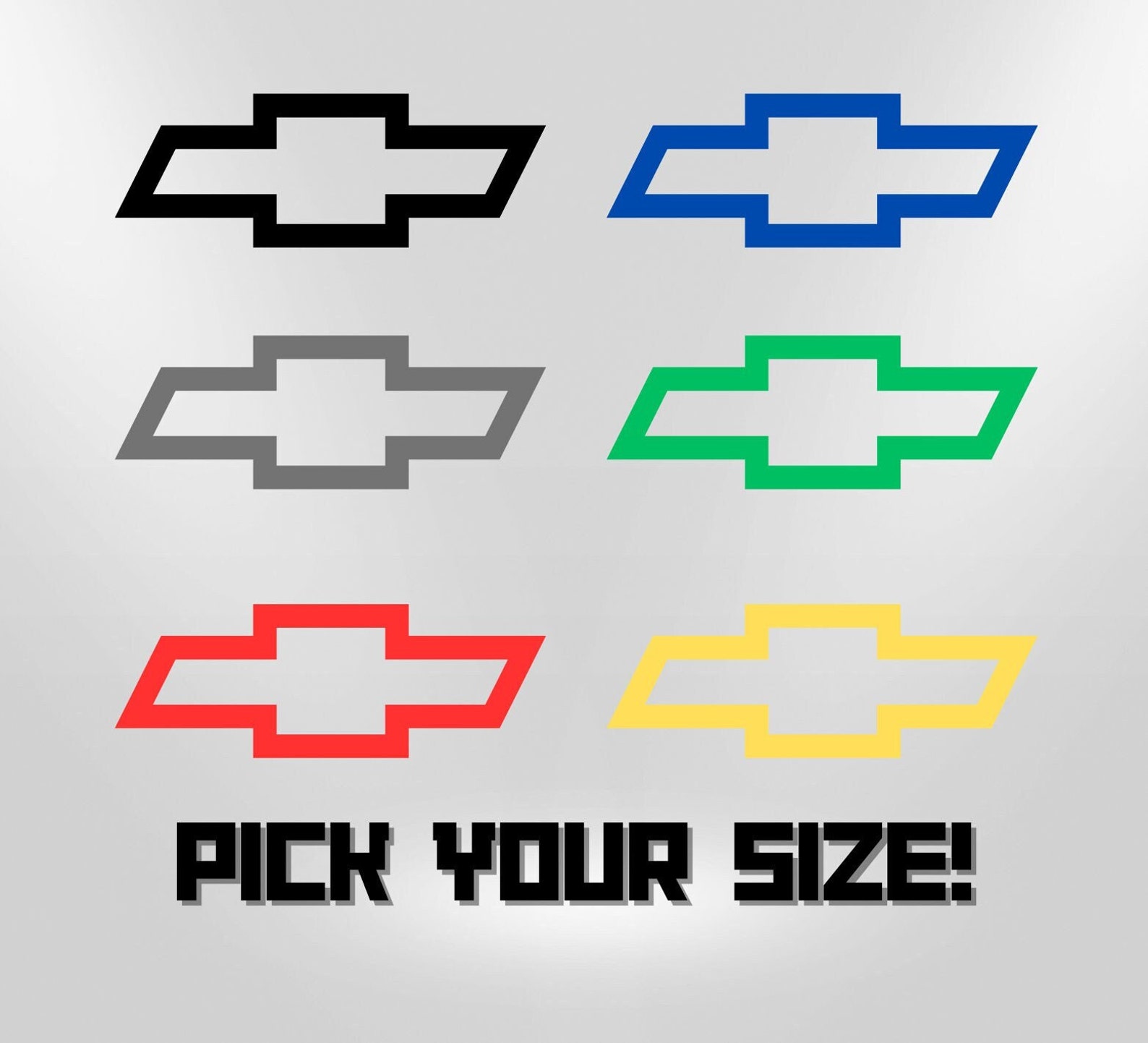 Chevrolet Logo Decal Sticker - Etsy