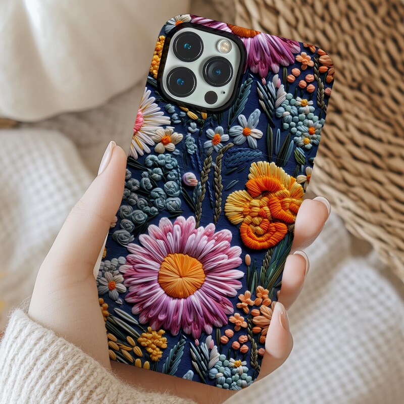 Embroidery Phone Case - Etsy