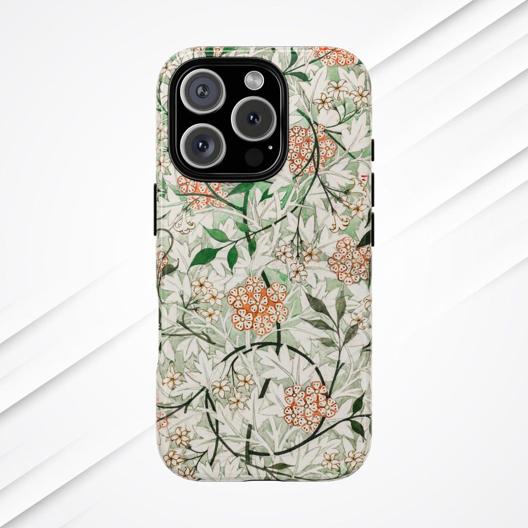 William Morris Jasmine Floral Design Tough Cases, Galaxy S25 Phone Case ...