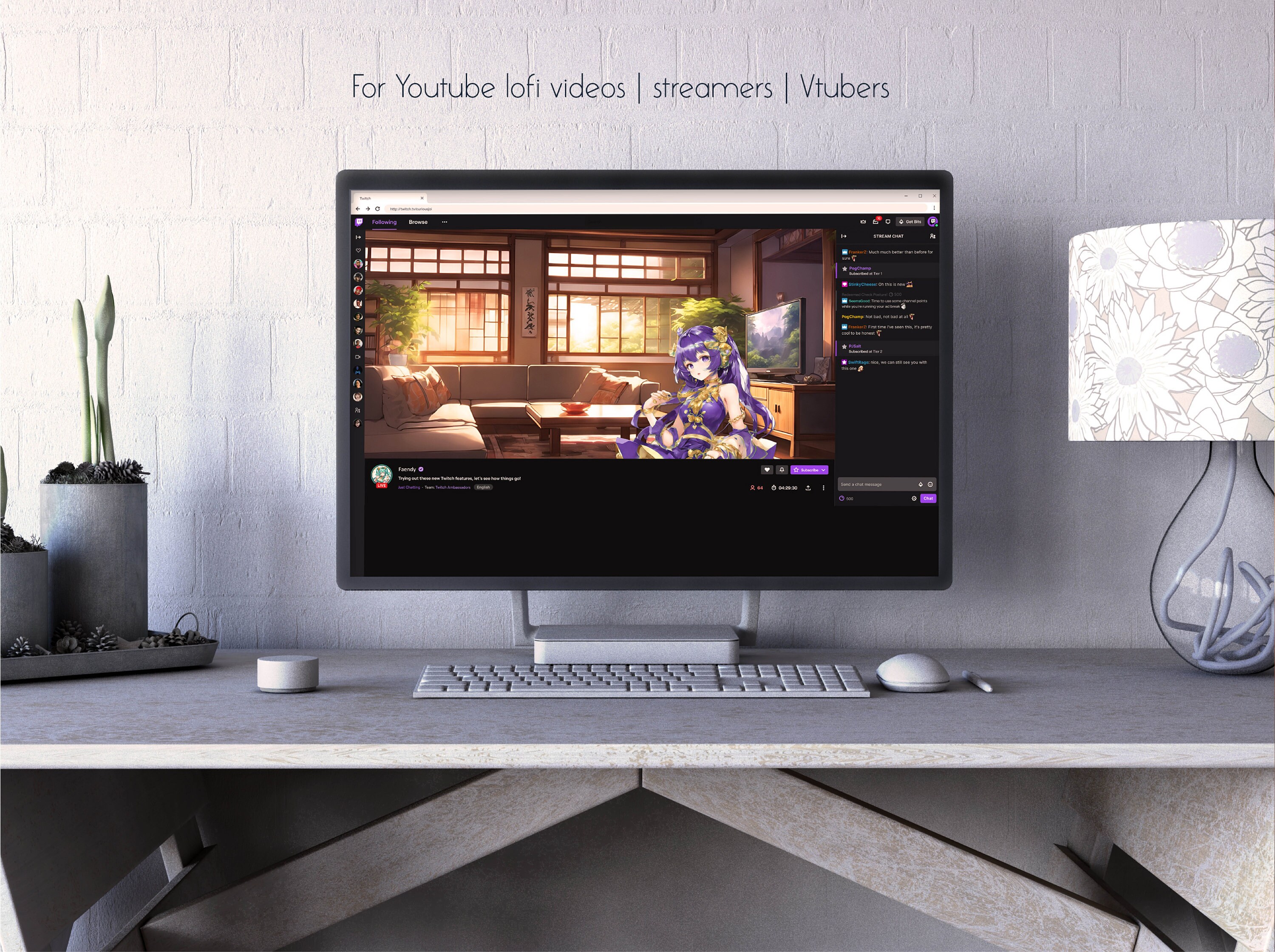 Vtuber Room Bundle ANIMATED BACKGROUNDS Lofi Art Digital Wall Art ...