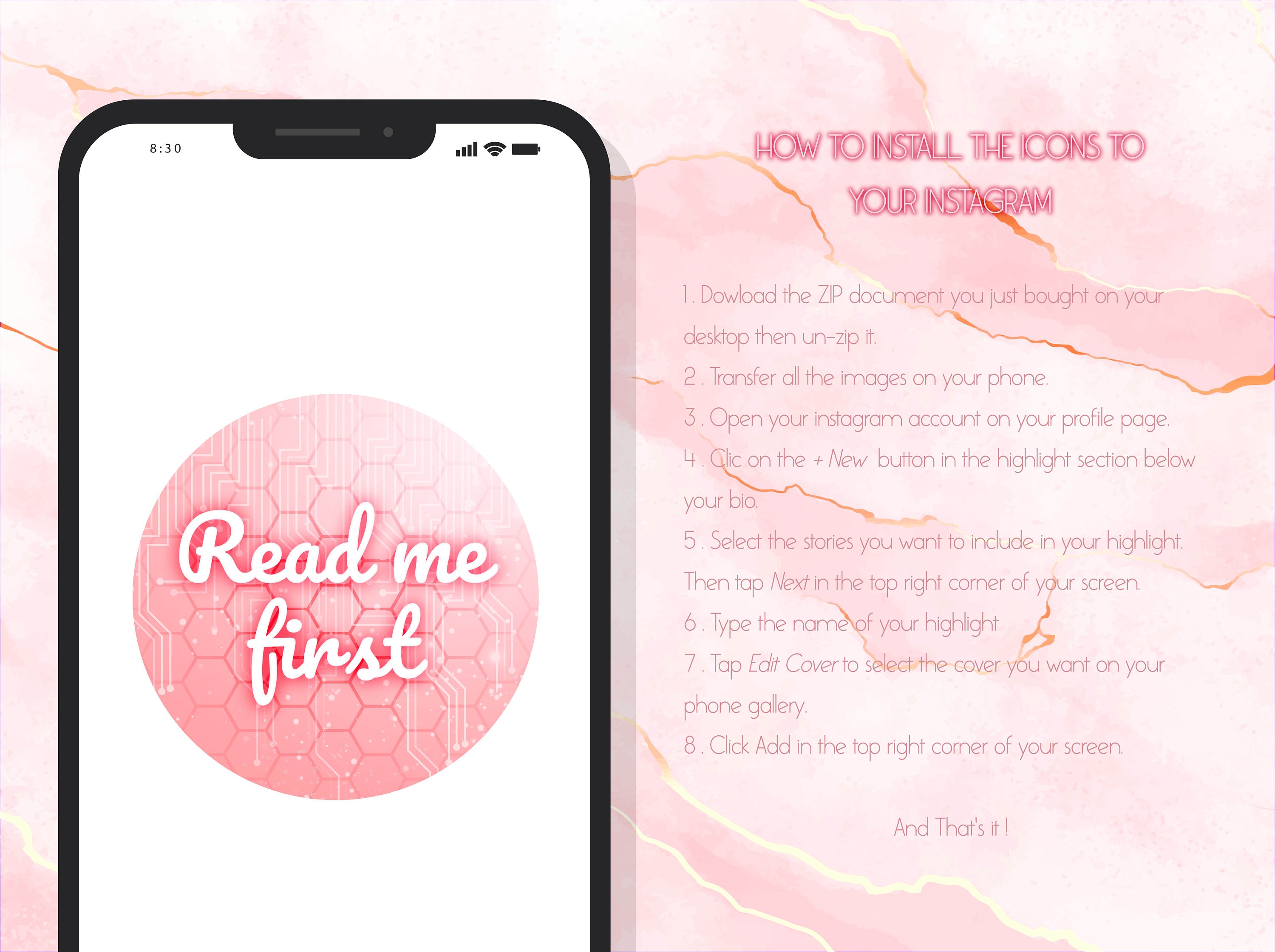 100 Neon Pale Pink Video Game Illustrated Instagram Highlight Story ...