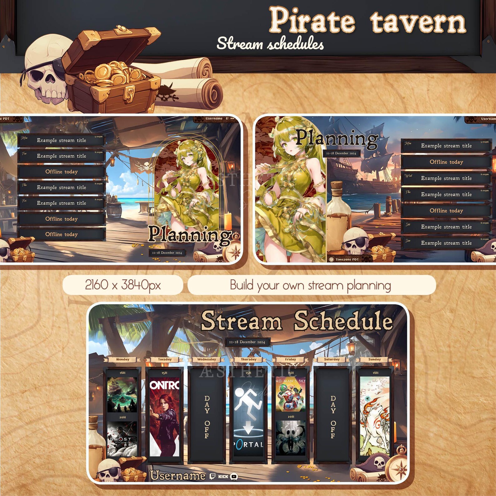 D&D Pirate Tavern Stream Schedule. Dungeon and Dragons Instagram and ...