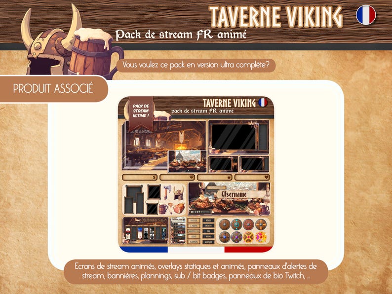 Paquete de transmisión animada de D&D Viking Tavern (FRANCÉS ...