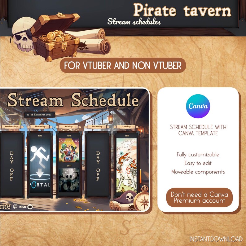 D&D Pirate Tavern Stream Schedule. Dungeon and Dragons Instagram and ...