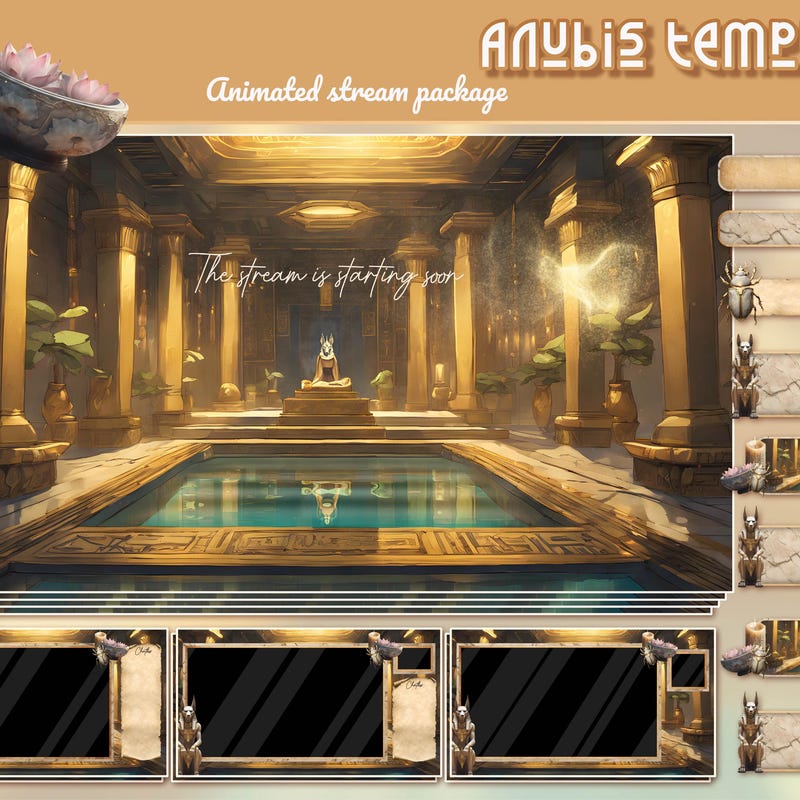 Egyptian Overlay Twitch - Etsy