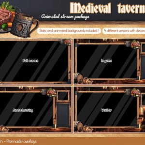D&D Medieval Tavern Animated Twitch Stream Package: Dungeon and Dragons ...