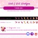 Cute Magical Fairy Dream Twitch Badges Fantasy Items Kawaii Sub Badges ...