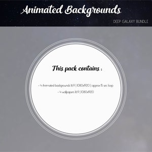 Galaxy ANIMATED BACKGROUNDS | Virtual Background for Twitch, Vtuber ...