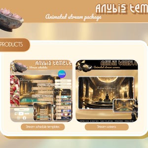 Anubis Temple Twitch Stream Package. Egypt Twitch Panels, Stream ...