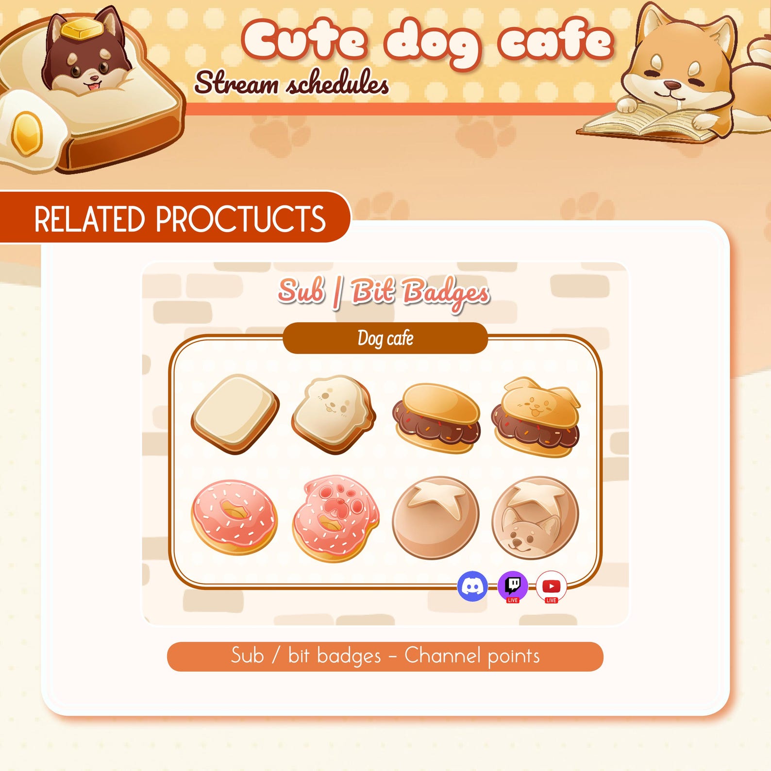 No AI Cute Dog Cafe Stream Schedule. Puppy Coffee Shop Instagram and ...