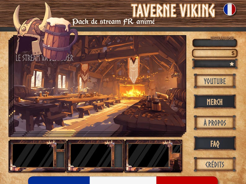 Paquete de transmisión animada de D&D Viking Tavern (FRANCÉS ...