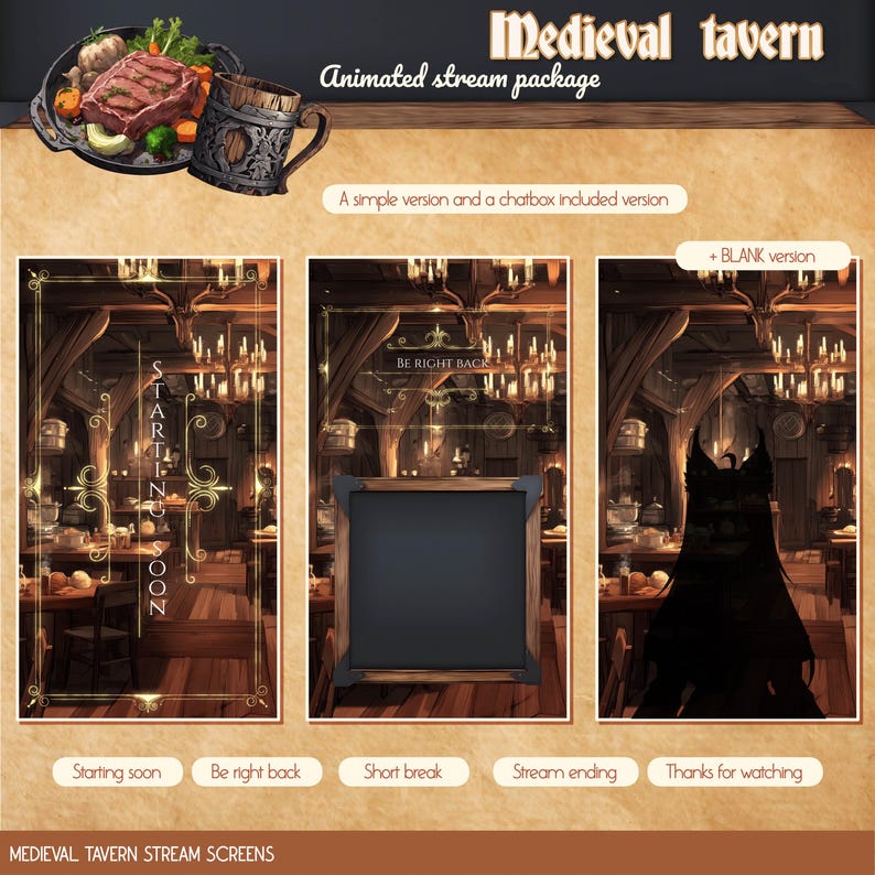 Tiktok D&D Medieval Tavern ULTIMATE Full Stream Package. Fantasy ...