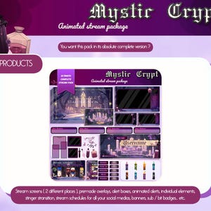 Gothic Crypt Animated Stream Overlay: D&D Twitch Package (digital Download) - Etsy