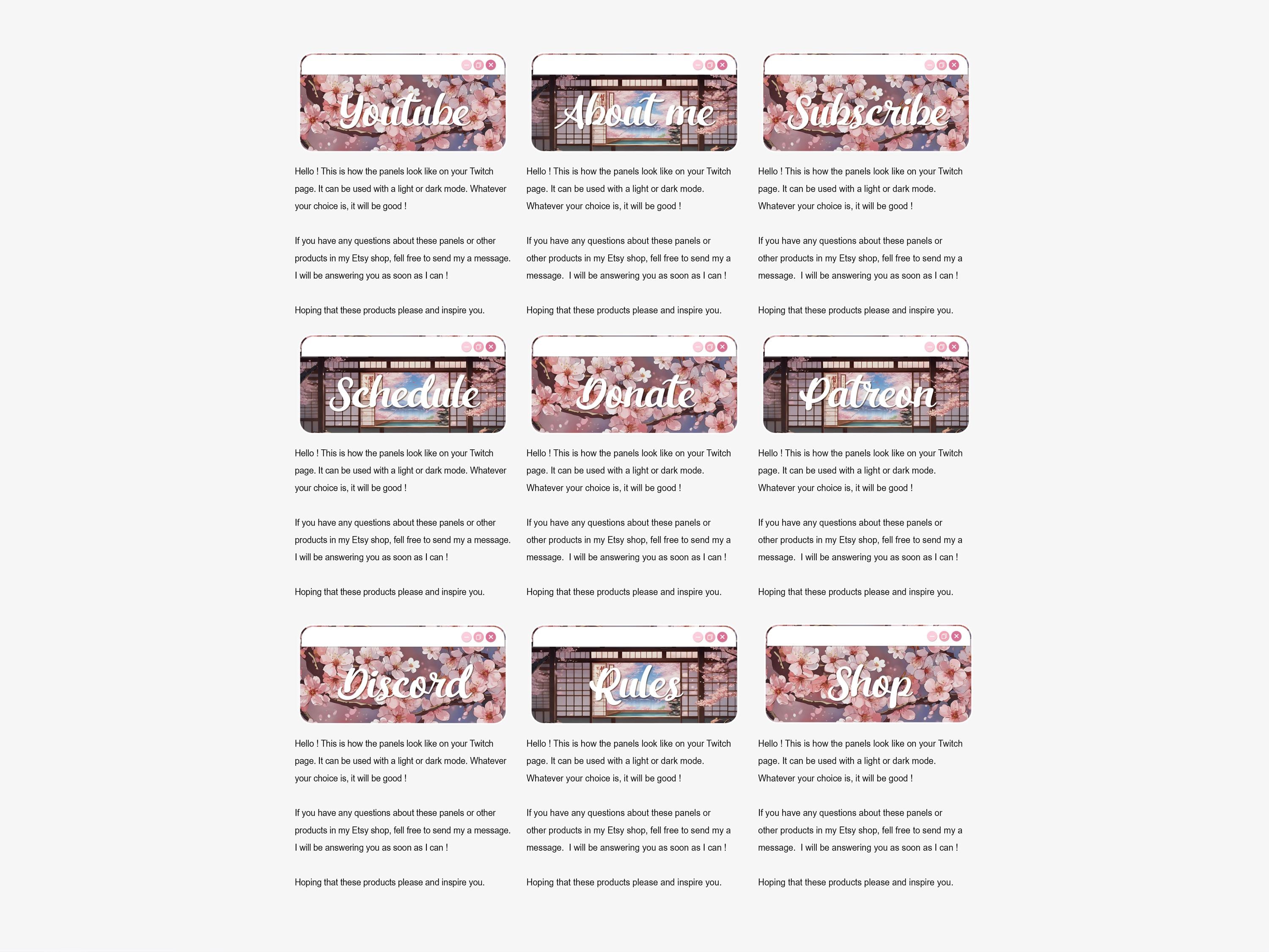 Samurai Sakura Onsen Animated Stream Package. Cherry Blossoms Hot ...