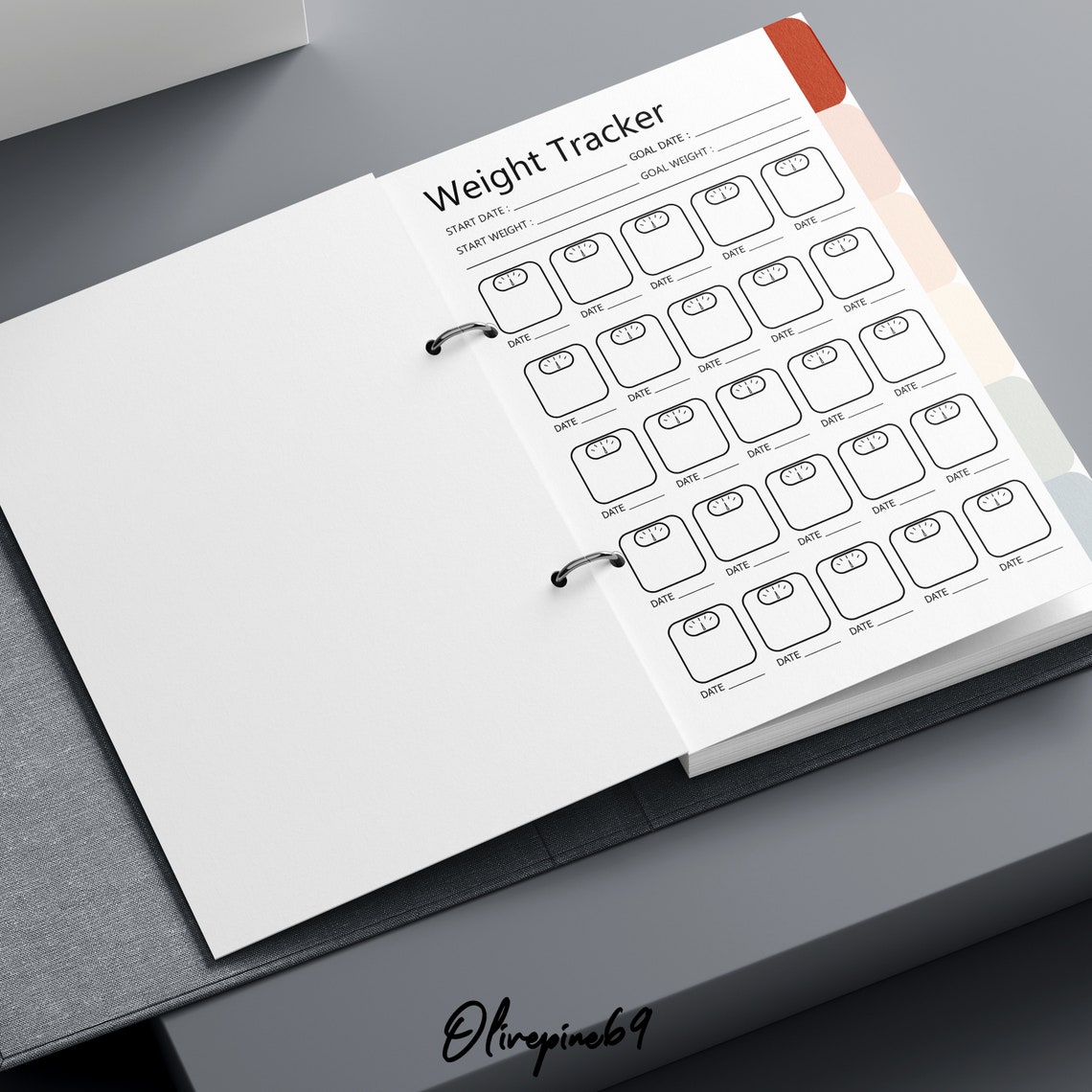 Weight Tracker Printable, Weight Loss Planner, Weight Goal, Weight ...