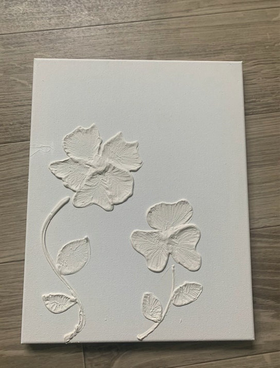 Flower Textured Plaster Art - Etsy