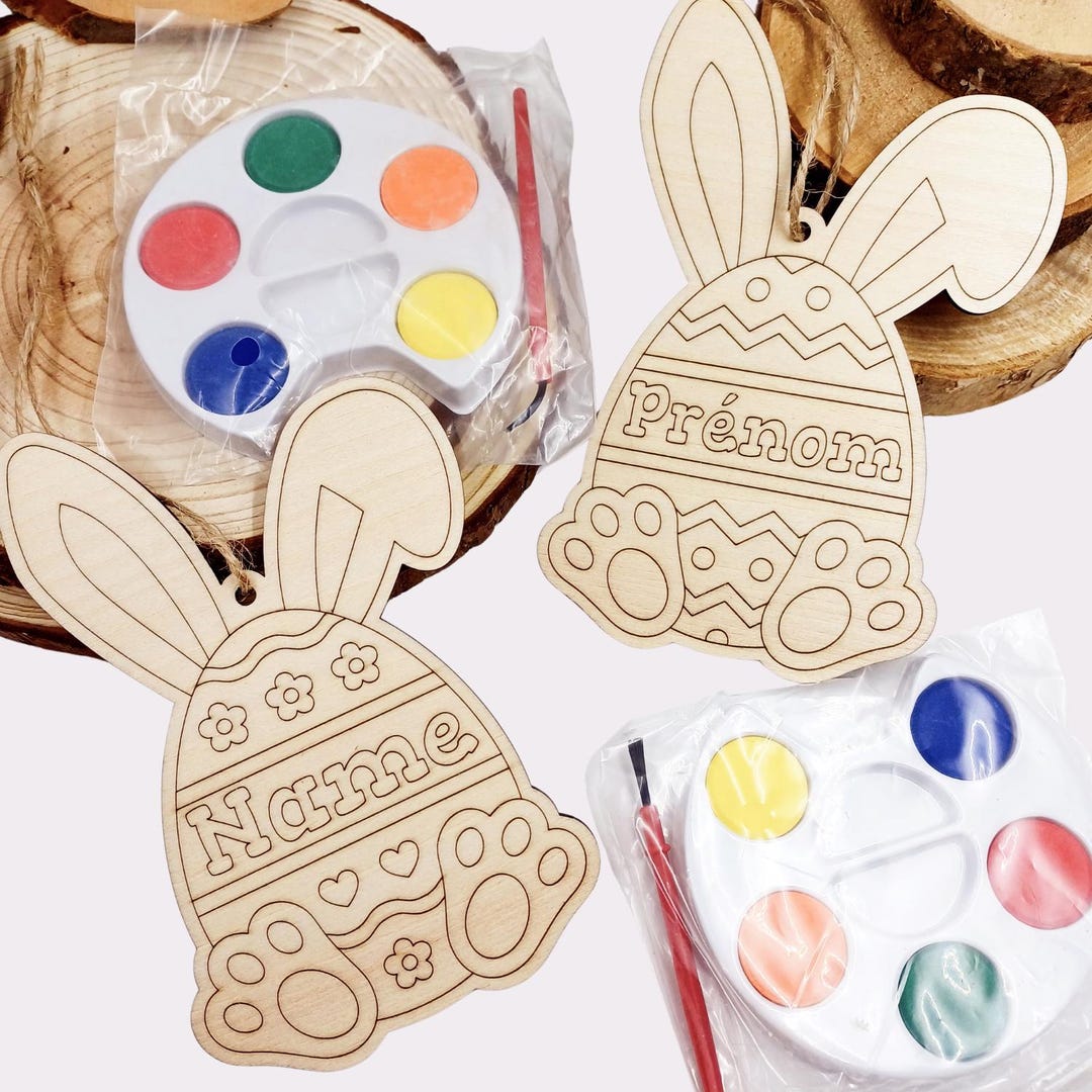 Personalized Engraved Wooden Easter Egg to Paint - Creative Easter ...