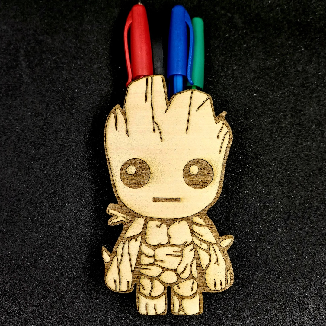 Groot, the Protector of Your Pencils! Groot Pencil Holder - Groot Pen ...