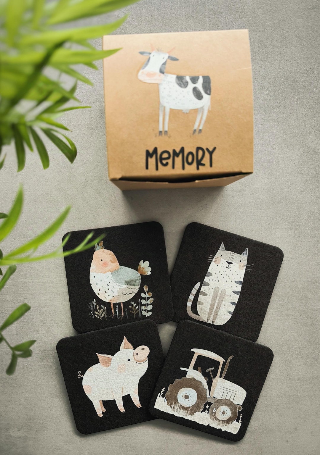 Memory for Children / Felt Memory / Montessori Game / Gift for Children ...