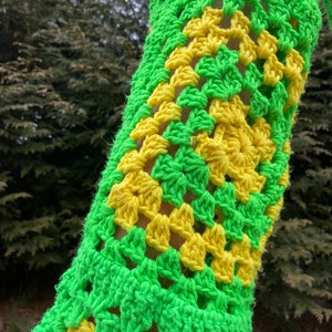 Black Light Neon Crochet Rave Pants - Etsy