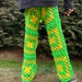 Black Light Neon Crochet Rave Pants - Etsy