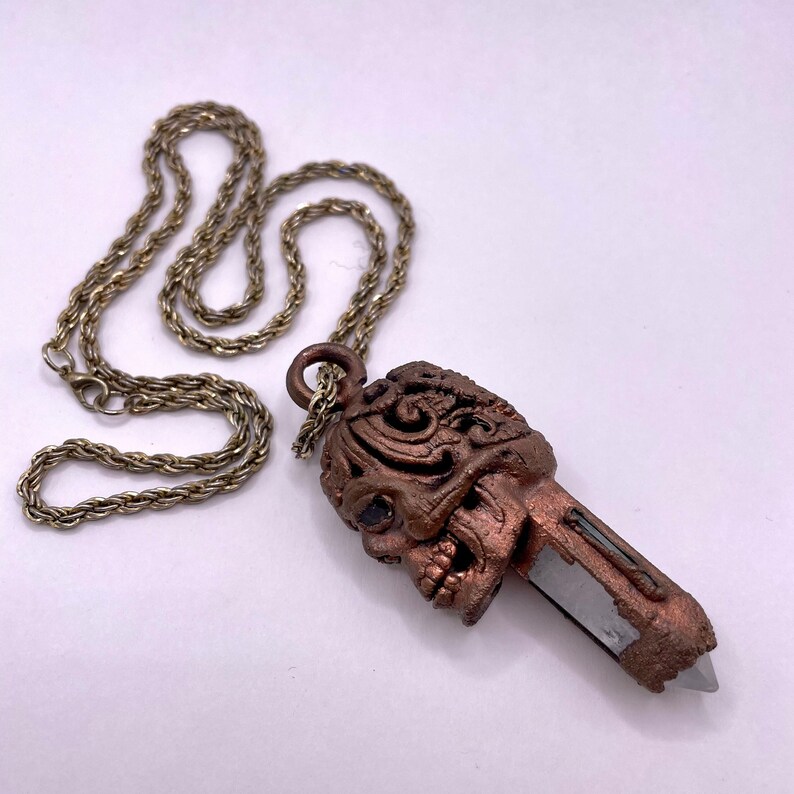 Crystal Skull Amulet - Etsy