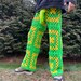 Black Light Neon Crochet Rave Pants - Etsy